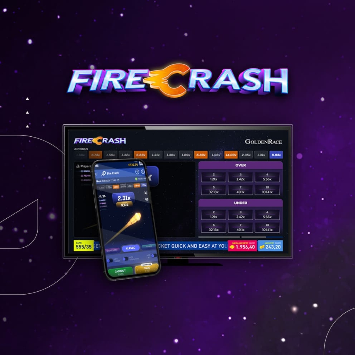 Fire Crash: The first Crash game for Retail | GoldenRace